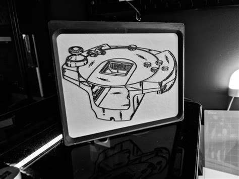 Sega Dreamcast Controller Patent Artwork By Teddi Stanescu Makerworld