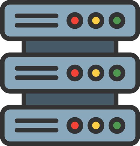 server icon vector image suitable for mobile apps web apps and print