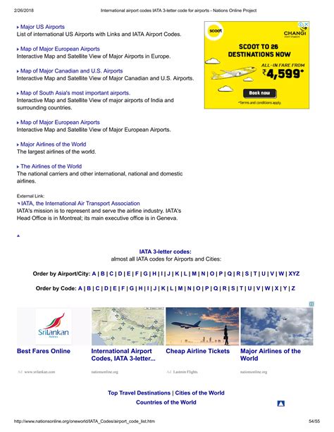 International Airport Codes Iata 3 Pdf