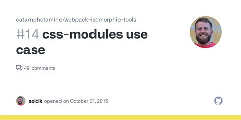 Css Modules Use Case Issue Catamphetamine Webpack Isomorphic Tools Github