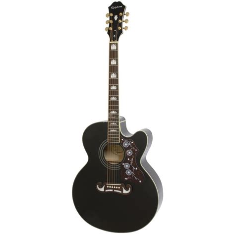 Epiphone Ej 200ce Black Music Store Professional