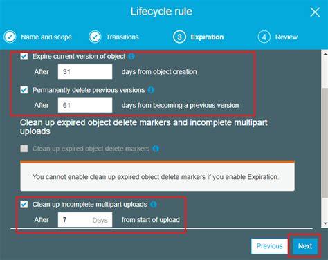LAB Lifecycle Policy For S Bucket DCLessons