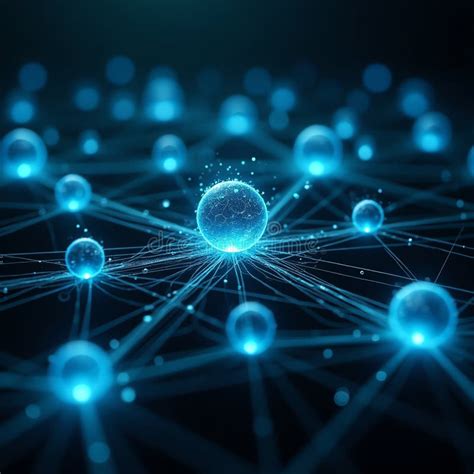 Neural Network Technology Abstract Data Sphere Connection Stock Illustration Illustration Of