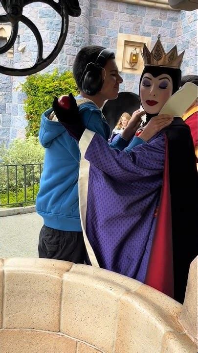 Thomas Giving The “not So” Evil Queen A Hug Shorts Disneyland Autism