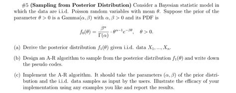 5 Sampling From Posterior Distribution ﻿consider A