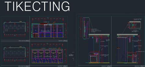영화관 티켓팅 부스 캐드 상세도 Cd Etc Etc012 Library Magnicad Cad Block Free Download