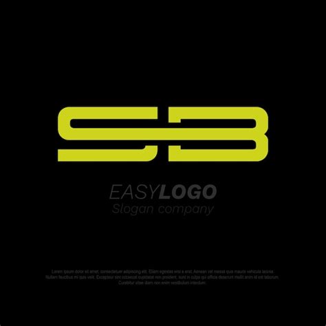 Sb Logo Unternehmen Premium Vektor