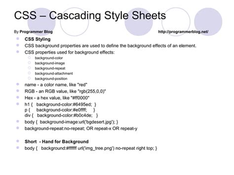 introduction to css by