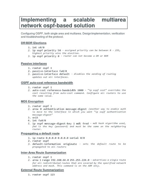 implementing a scalable multiarea network ospf pdf computer