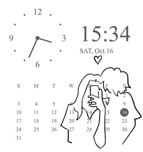 10 329 aesthetic clock widget ideas for iphone and android widgetclub