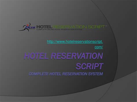 ppt php cms based hotel reservation script by eicra soft powerpoint