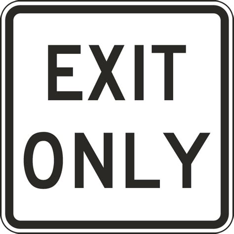 Exit Only Sign Shop Now Ships Fast