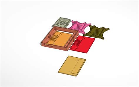 3d Design Rpi Touch Screen Holder Tinkercad