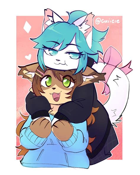 Kitty Cuddles Art By Cuiicie Rfurry