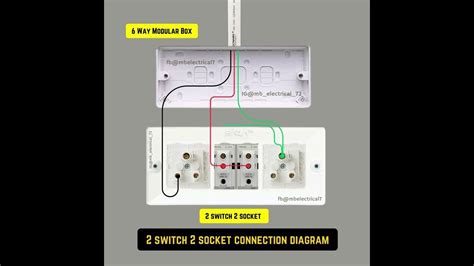 2 Switch 2 Socket Connection Diagram Youtube