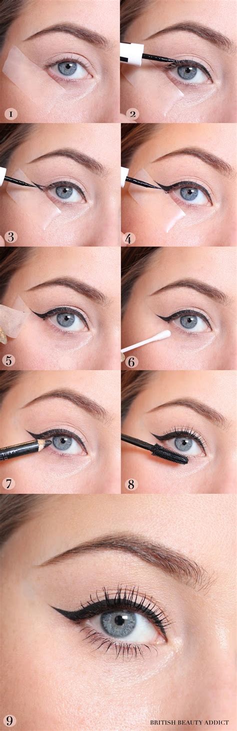 Winged Eyeliner Tutorial With Tape