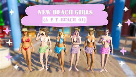 Enhanced Beach Girls Afybeach01 V10 Gta 5 Mod