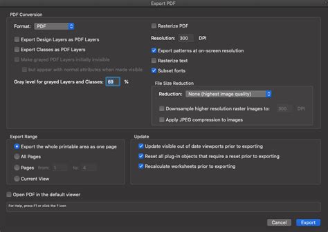 exporting eps pdf with vectors non rasterized troubleshooting