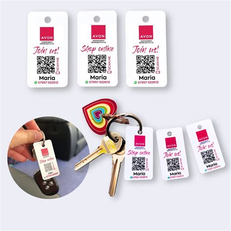 3 Custom Key Tags With Qr Codes 3 Tags