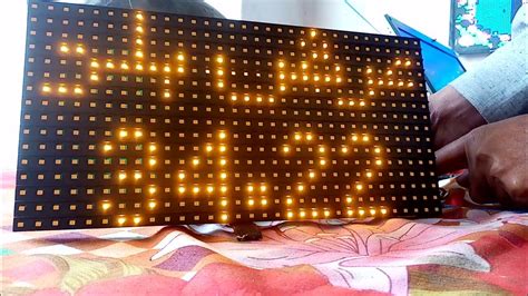 Arduino P10 Clock Urdu Font Pashto Font And English Font Language