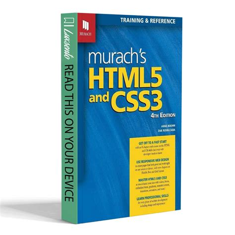 murach s html5 and css3 4th edition by anne boehm luxsento