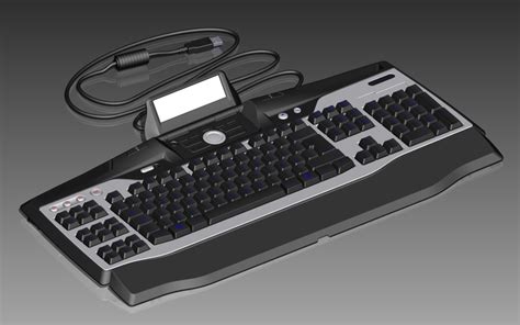 Logitech G15 Keyboard Autodesk Inventor Stl Step Iges 3d Cad Model Grabcad