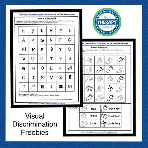 Visual Discrimination And Movement Activity Your Therapy Source