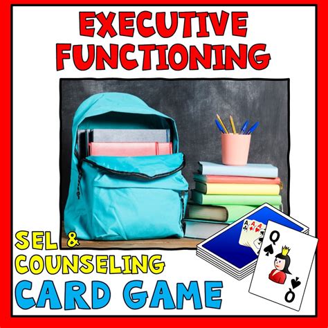 Card Game For Executive Functioning Counseling Activity The Counseling Fanny Pack