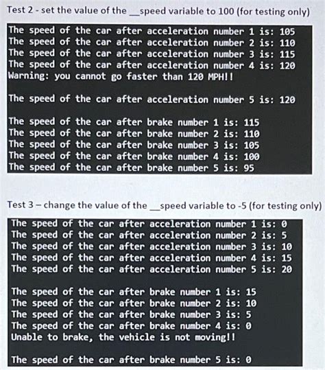 Solved 1 Write A Class Named Car That Has The Following