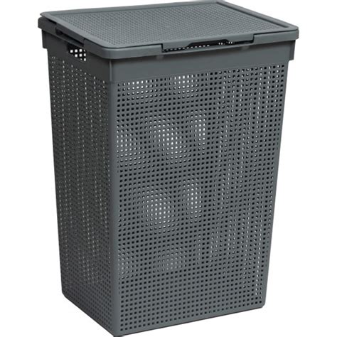 Корзина для белья Violet Лофт 566018 серый 60 л купить в Минске