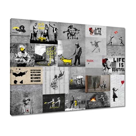 Obraz Banksy Megamix Kolaż 80x60cm Zesmakiem Sklep Empikcom