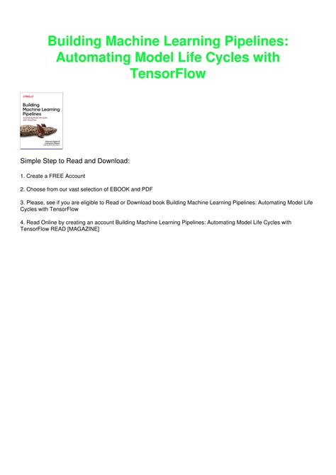 Ppt Pdf Building Machine Learning Pipelines Automating Model Life