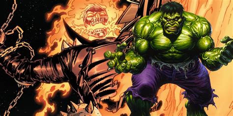 Ghost Rider Vs Hulk You Sleep In Hell Tonight Ghost Rider Debuts A