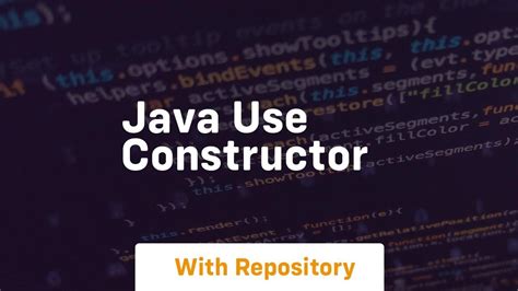 java use constructor - YouTube