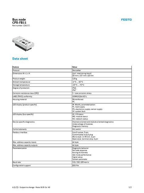 526172datasheet bus node cpx fb11 pdf input output computing