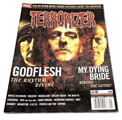 Terrorizer Magazine Issue 94 Nov 2001 Godflesh My Dying Bride Bruce
