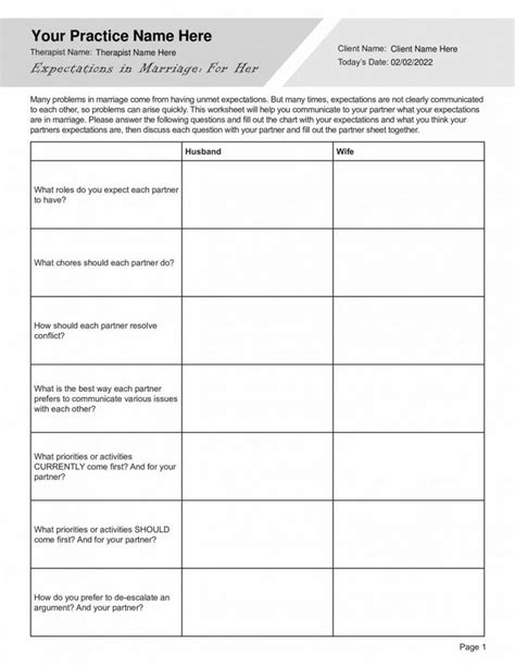 Couples Therapy Worksheet Bundle Pdf In 2024 Couples Therapy
