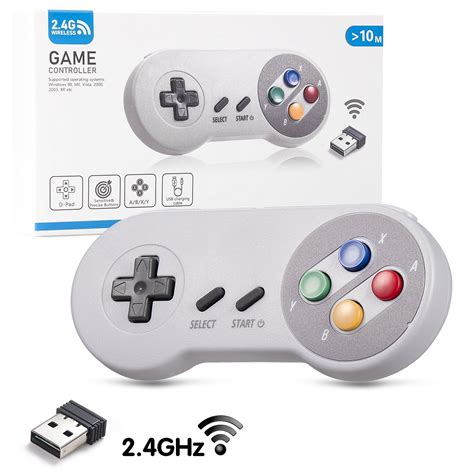 2 4 Ghz Wireless Controller For Snes Classic Editionandnes Classic Edition Luxmo Wireless Snes Usb