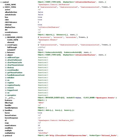 geoserver select and hover over features are not working although
