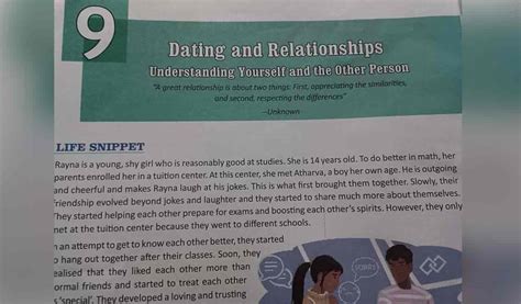 Cbse Introduces ‘dating And Relationships In Class 9 Textbook Telangana Today