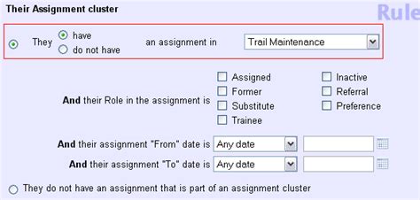 Search Based On Assignment Cluster Volgistics Help