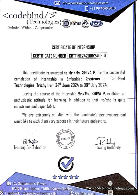 Shiva P On Linkedin Embeddedsystems Internship Codebindtechnologies Learningjourney