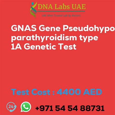 Gnas Gene Pseudohypoparathyroidism Type 1a Genetic Test Cost Dna Labs Uae