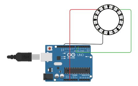 Circuit Design Neopixle Chasing Tinkercad