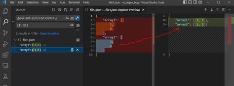 issue with regex replacing in json file · issue 172041 · microsoft