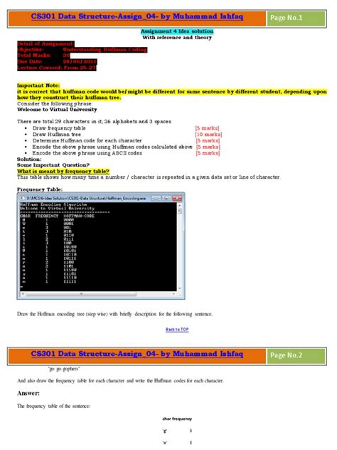 Cs301 Assig 04solved With Ref Expl Pdf Computer Programming