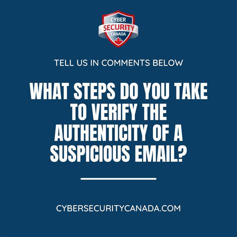 How To Verify Email Authenticity Cyber Security Canada Posted On The