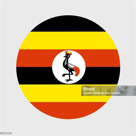 우간다 국기의 평평한 둥근 모양의 벡터 그림 버튼 아이콘 모양의 공식 국기 0명에 대한 스톡 벡터 아트 및 기타 이미지 0명