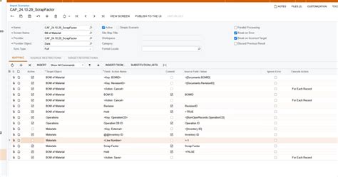 Bom Materials Update Import Scenario Community