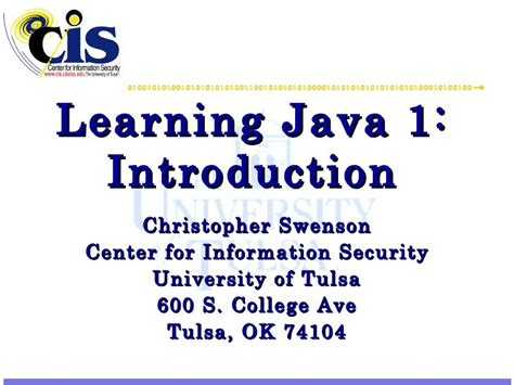 Learning Java 1 Introduction